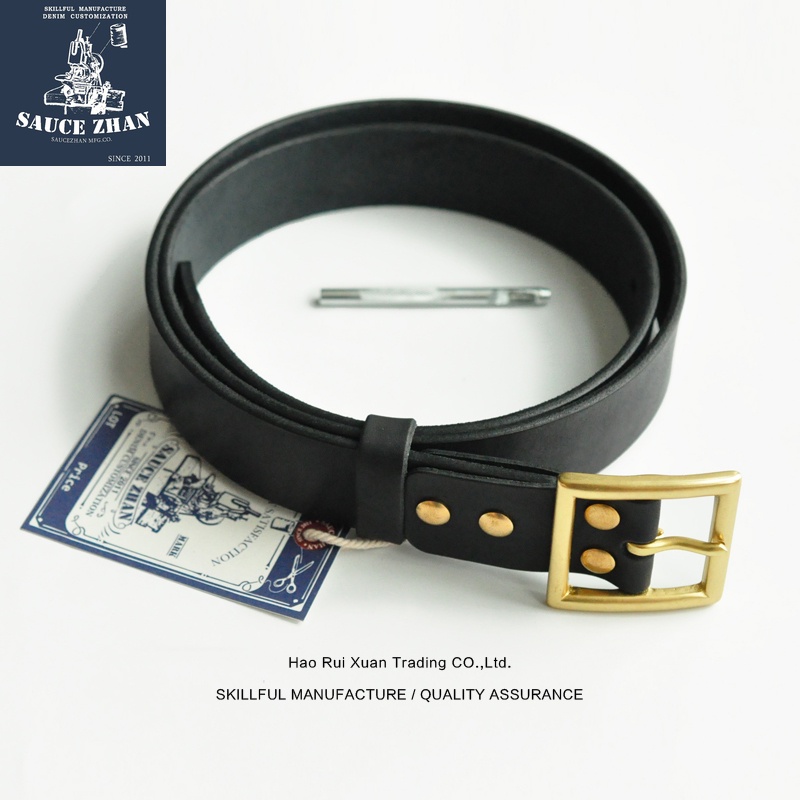 wSauceZhan Italian Full-grain Leather Vegetable Tanned Leather Belt Top ...