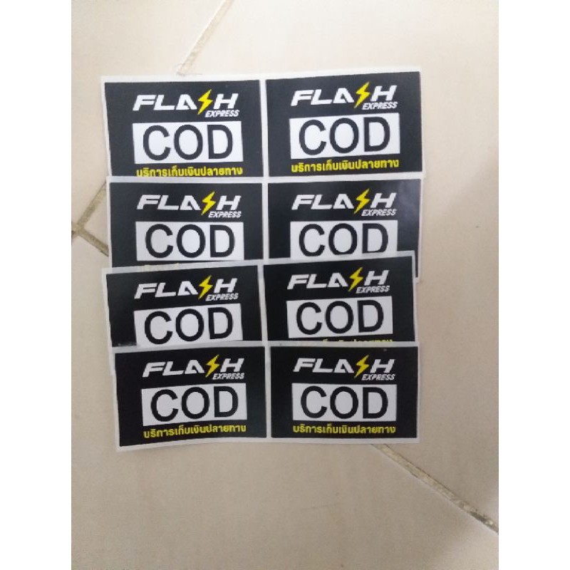 สติ๊กเกอร์ COD Flash Express | Shopee Thailand