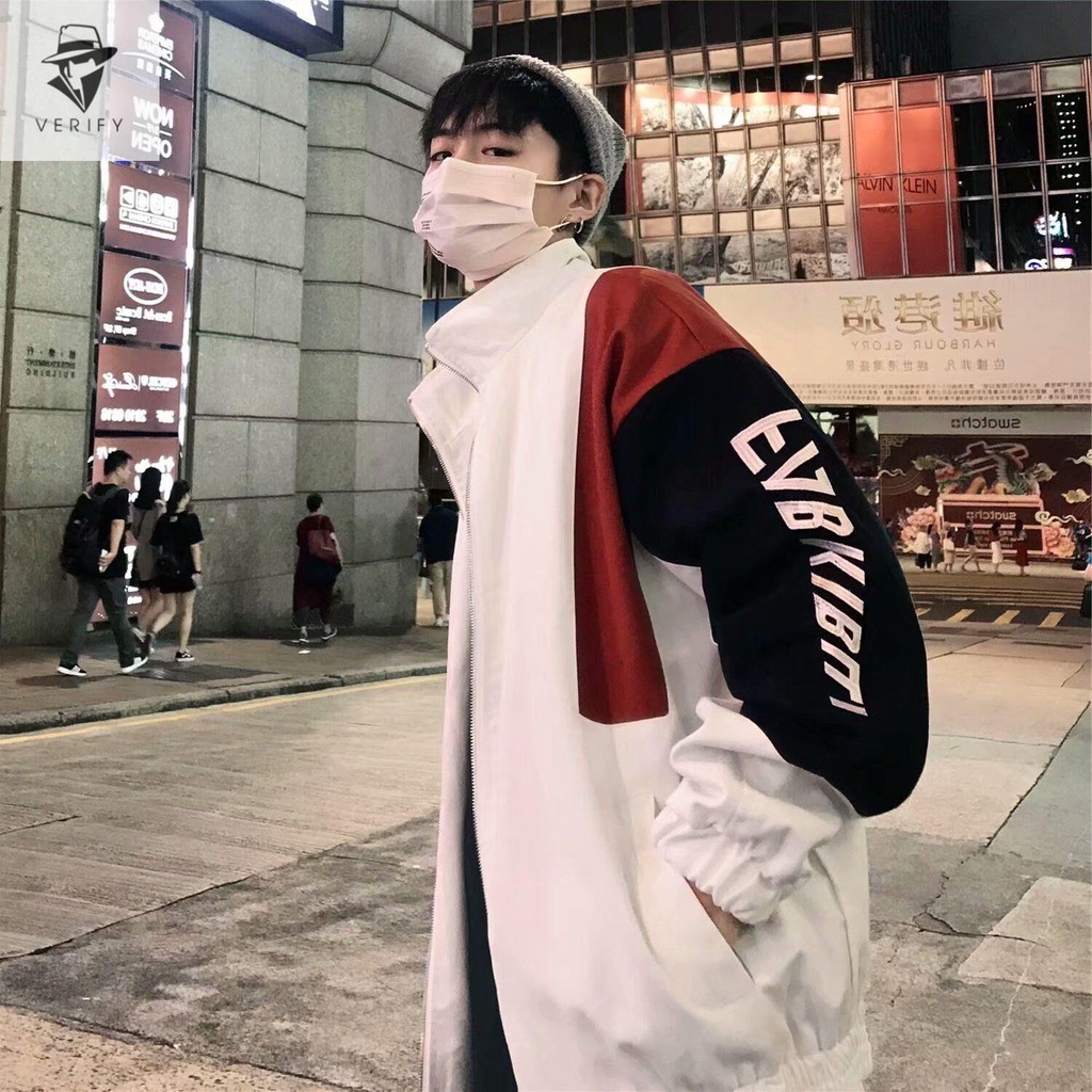 เสื้อแจ็คเก็ตผู้ชาย INS ฤดูใบไม้ผลิและฤดูใบไม้ร่วงน้ำนักเรียนคู่เกาหลี ...