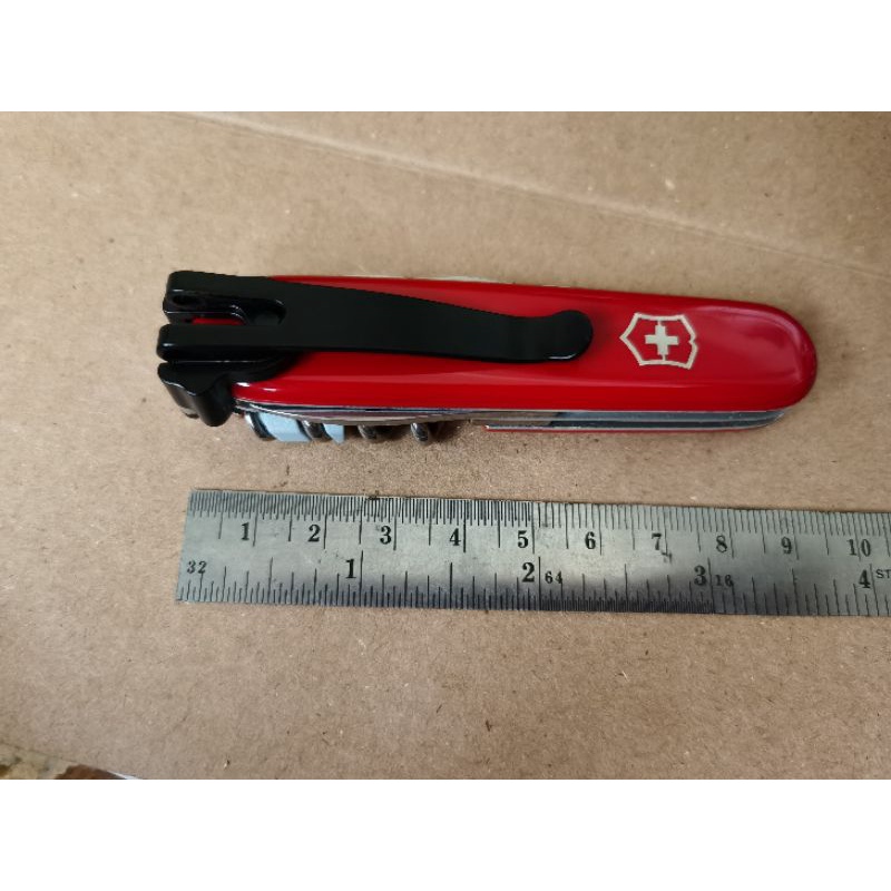 คลิปสำหรับ victorinox 91mm สีดำ - koh_in_the_dark - ThaiPick