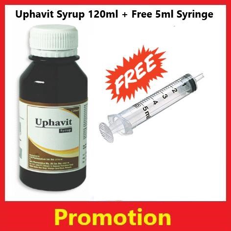 Uphavit Syrup 120ML (Free Syringe 5ml) - Multivitamin Boleh Tambah ...
