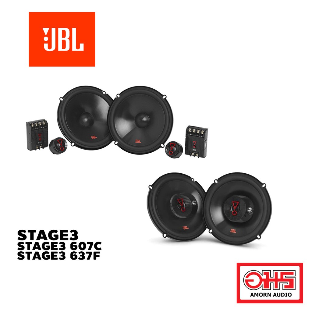 โค้ด KXXTZRMM ลด 500 JBL set STAGE3 607C STAGE3 637F ลำโพงรถยนต์คู่หน้าหลัง 6.5นิ้ว AMORNAUDIO ...
