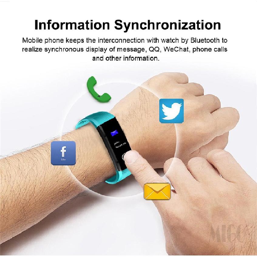 MIGO ติดตามการออกกำลังกายกันน้ำสร้อยข้อมือสมาร์ท Rate Heart Monitor ...