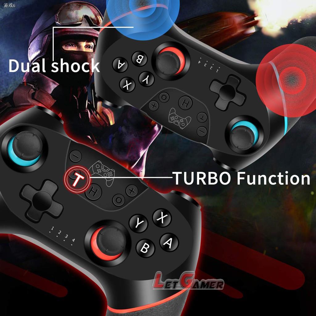 เร็วกว่าด้วย ปุ่ม Turbo Nintendo Switch Pro Controller จอยไร้สายสำหรับ ...