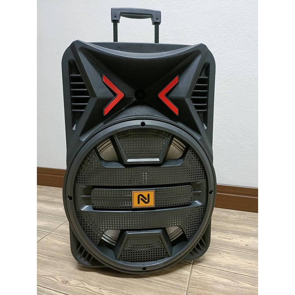 ลำโพงล้อลาก 12 นิ้ว รุ่น NS-1205 (Bluetooth) เบสแน่น ร้องคาราโอเกะ ...