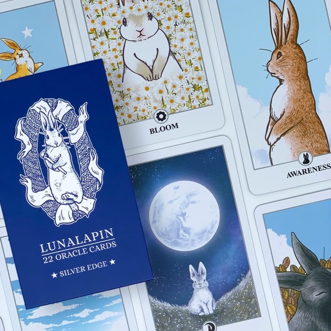 Lunalapin Oracle SILVER ไพ่กระต่าย ไพ่ออราเคิล ไพ่Luna Lapin ไพ่ออราเค ...