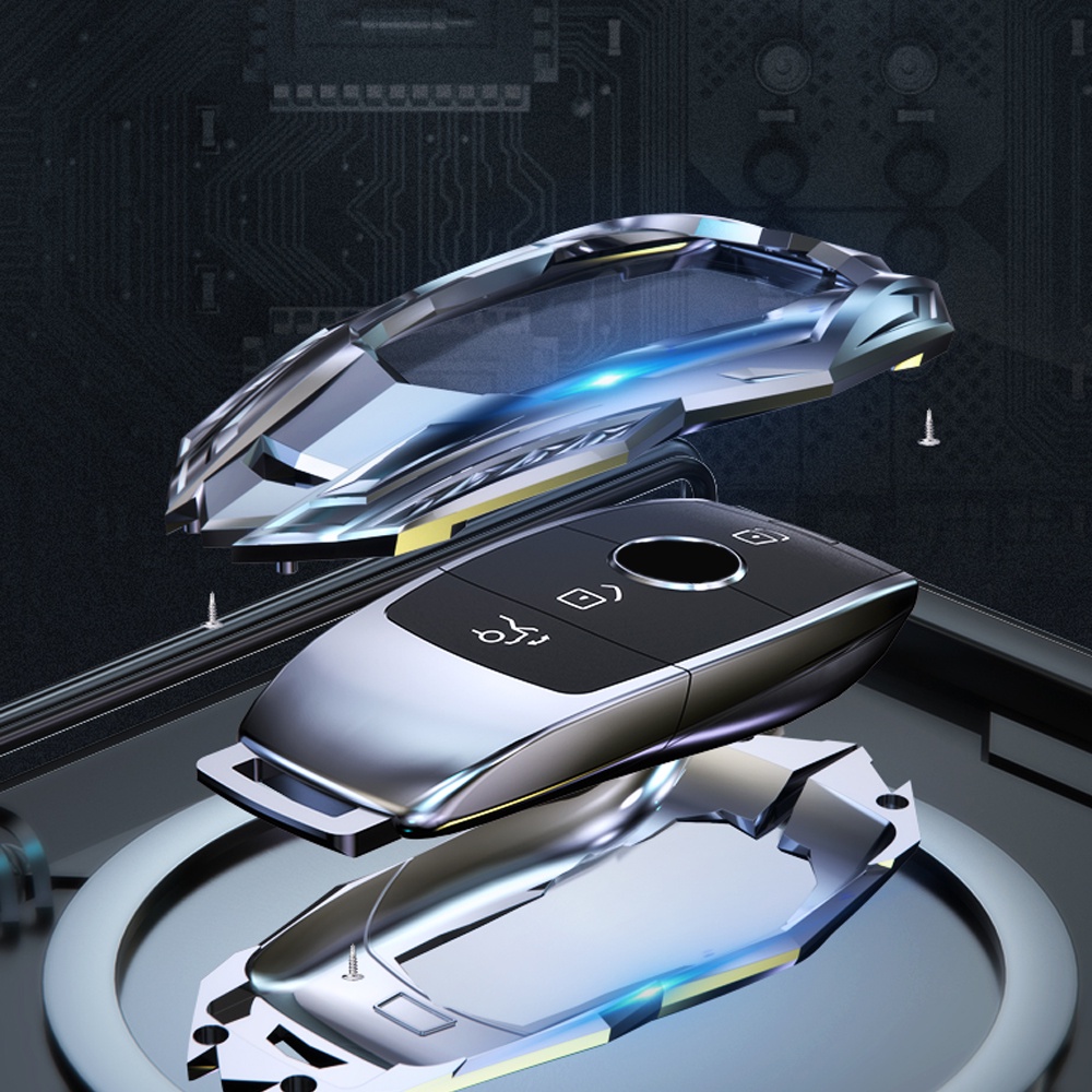 1x รถ Key Case คุณภาพสังกะสีอัลลอยด์วัสดุ Protector Shell สำหรับ ...