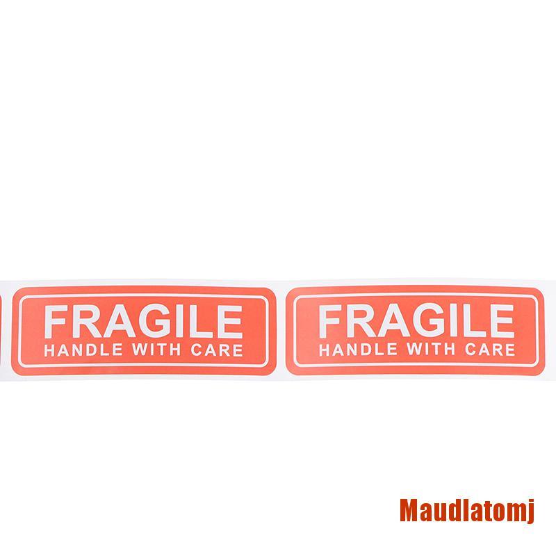 Maumj สติ๊กเกอร์ติดมือจับ Fragile Fragile 500ชิ้น/ม้วนพร้อมฉลากเตือน ...