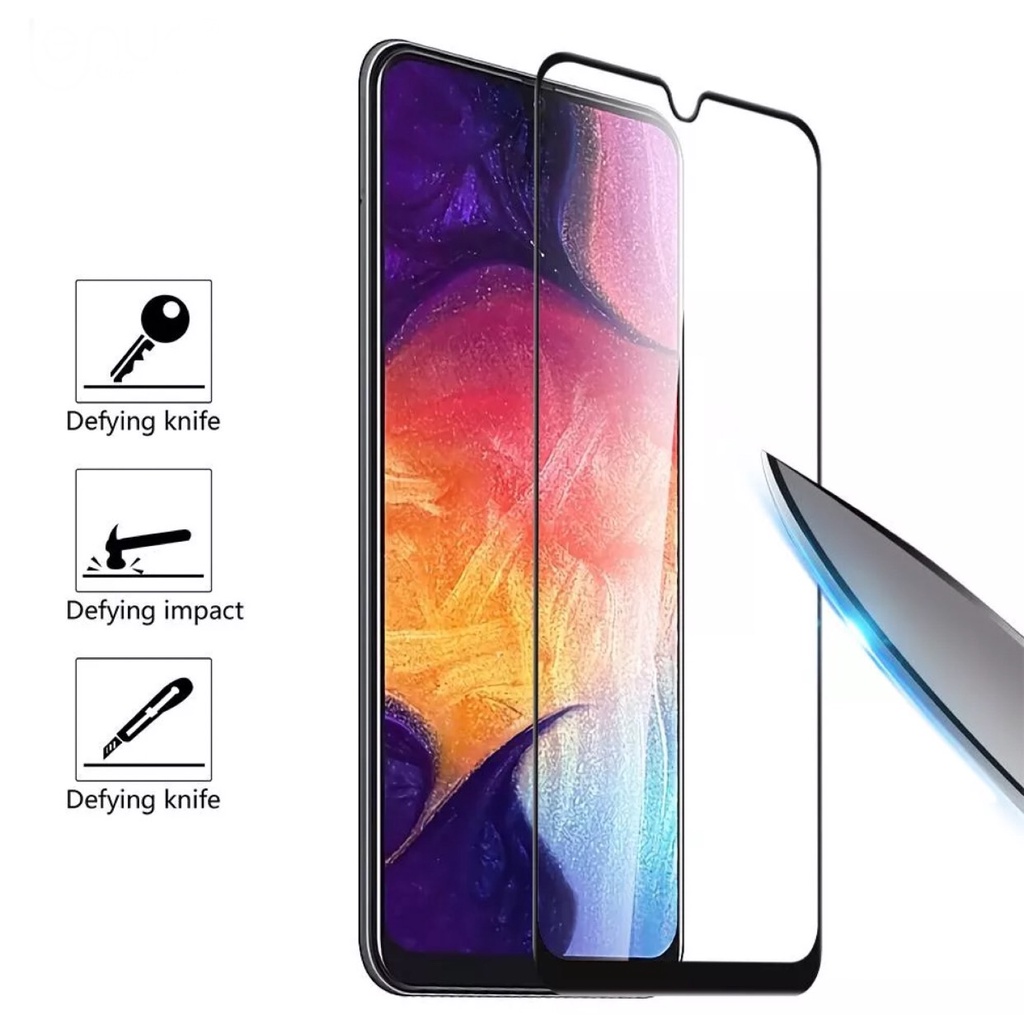 ราคาถูก 9H ฟิล์มกระจก เต็มจอ Samsung A01 A02 A02s A03 A03s A10s A20s ...