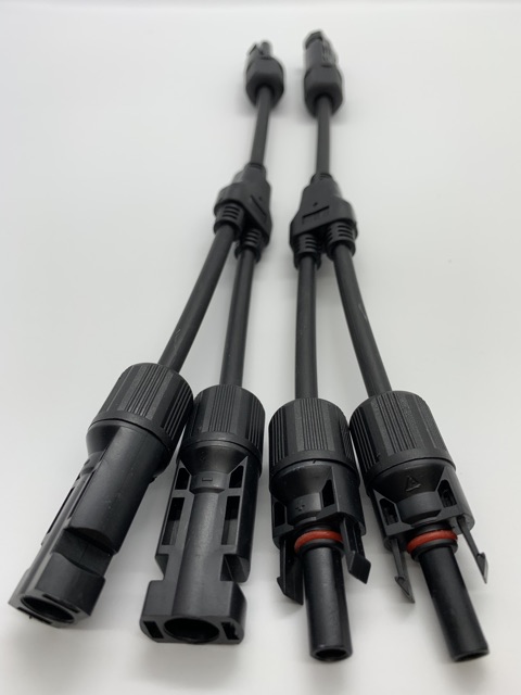 สายรวมแผงโซล่าเซลส์ บนหลังคา Y Socket 2 Ways รวม 2 แผง ขนานบนหลังคา ...