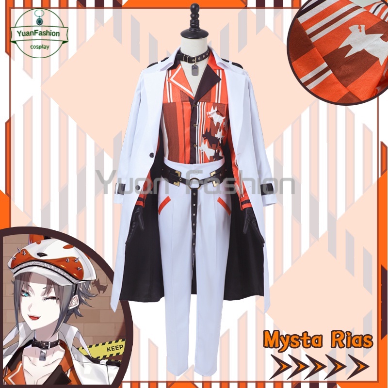 คลังสินค้าพร้อม NIJISANJI Vtuber Luxiem Mysta Rias Fox Dog cos Set ...