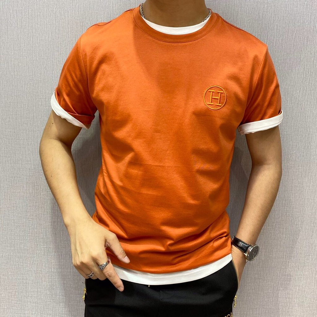 Original 2021 Latest Mens Short Sleeves Purple T Shirts Size M Xxxl