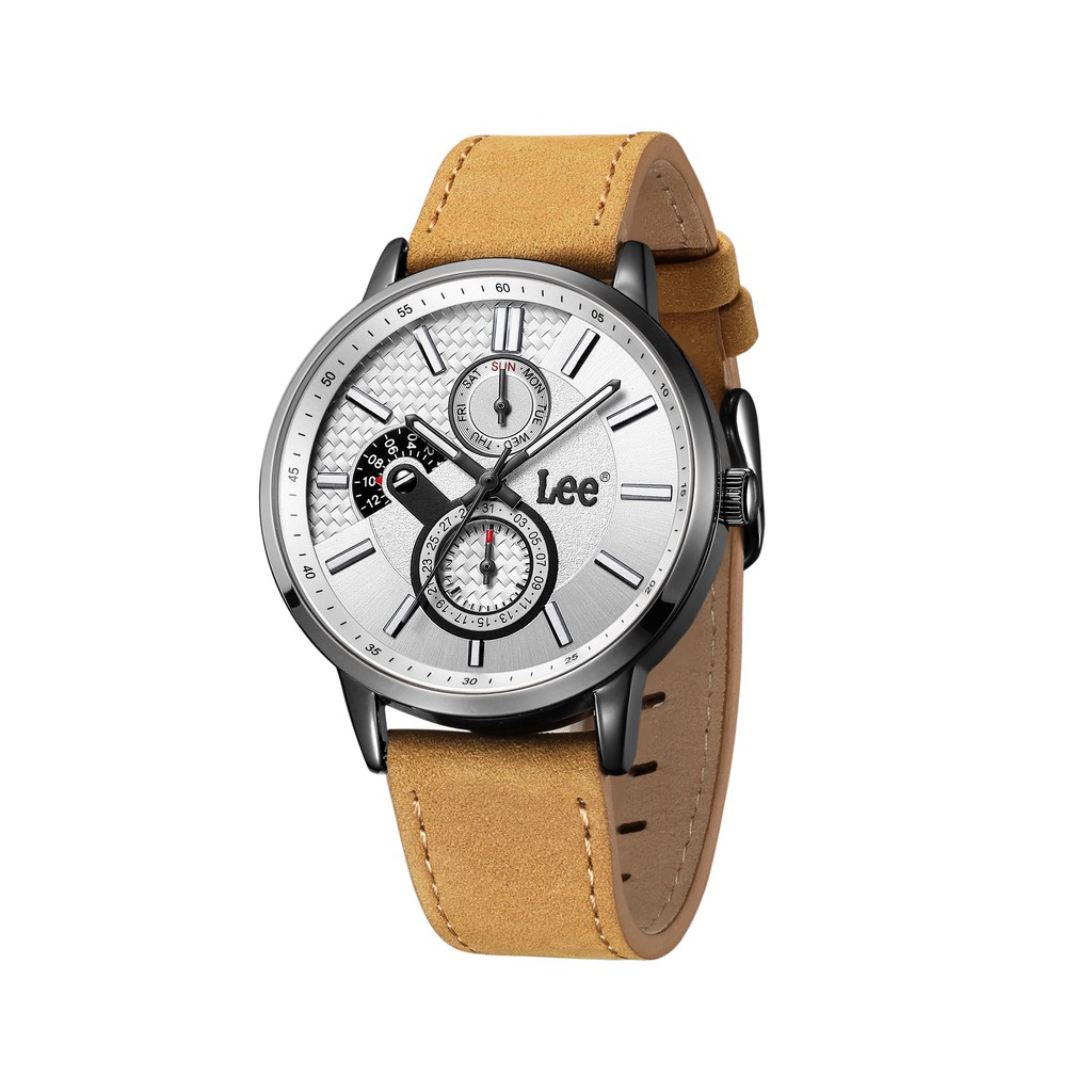 Lee นาฬิกาข้อมือ Metropolitan LEF-F161ABL1-8B แบรนด์แท้ USA สายหนังสี ...