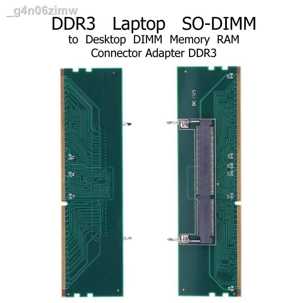 DDR3 Laptop SODIMM Slot to Desktop Memory DIMM Connector Adapter Tester ...