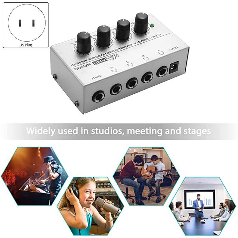 4-Channel Mini Audio Stereo Headphone Splitter(US Plug) - gjxqnjjjj.th ...