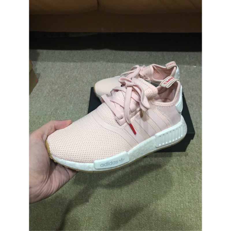 ☢ ♀Adidas NMD R1 Pink pink pink white light pink dry rose hot style ...