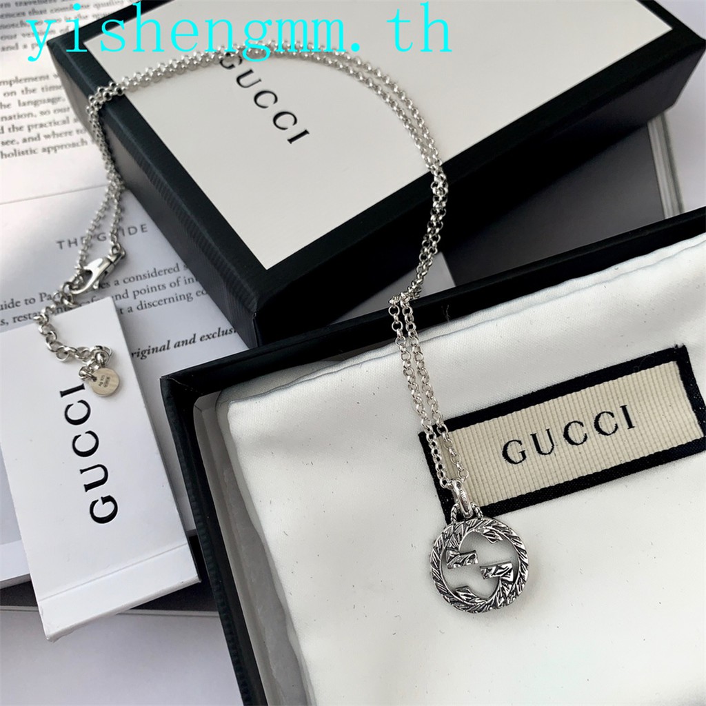 Lᵒᵛᵉᵧₒᵤ Gucci20S GG 925เงินสเตอร์ลิง สร้อยคอ ใหม่ แหวน สร้อยคอ แฟชั่น สร้อยข้อมือ สร้อยคอคู่ ...