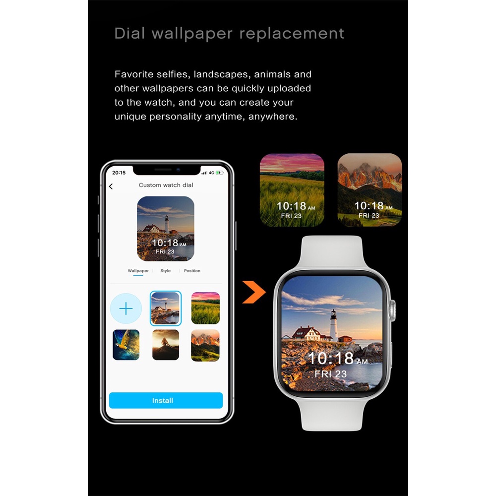 นาฬิกาข้อมือสมาร์ทวอทช์ IWO 13 T500 เชื่อมต่อบลูทูธ เหมาะกับการเล่นฟิตเนส เล่นกีฬา สําหรับผู้ชาย ...