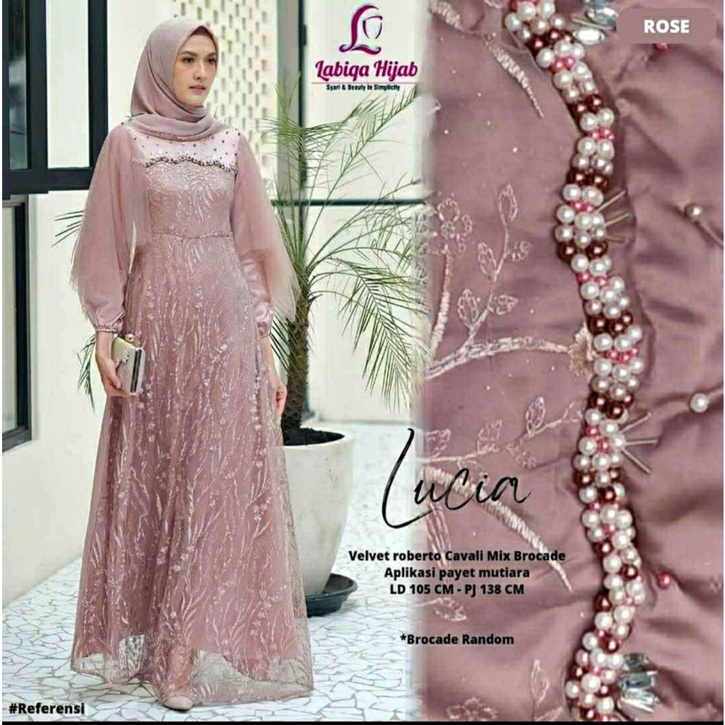 Gamis เสื้อแขนยาวลายดอกไม้หรูหรา Jaguar Mote - piyamacollection88.th ...