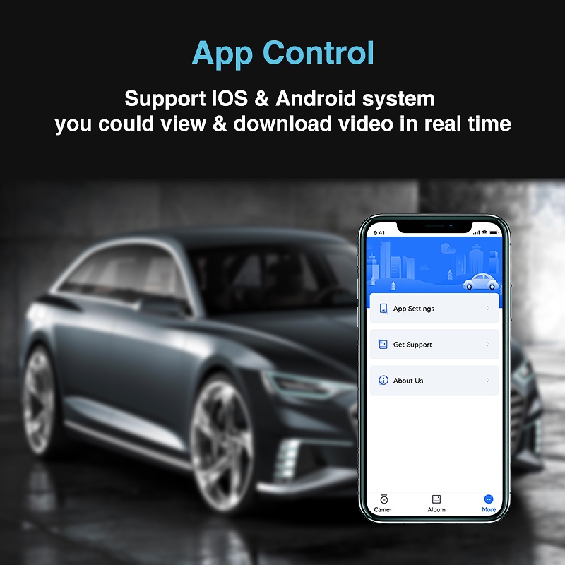 Dossevit Full HD 1080P Wifi DVR Dash Cam 24H Parking Monitor WDR Night ...