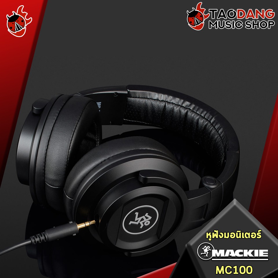 หูฟังมอนิเตอร์ Mackie MC100 เหมาะสำหรับการทำเพลงและมิกซ์เพลง เสียงคมชัด ...