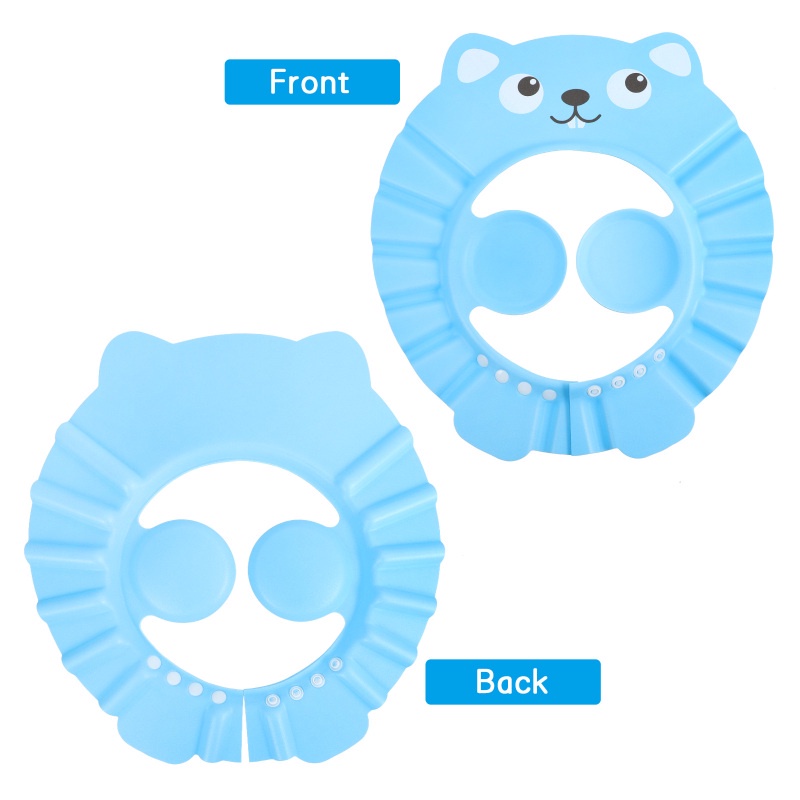 Jh- หมวกอาบน้ําแชมพูน่ารักปรับได้ 2 ชิ้นสําหรับเด็ก - sijicc.th - ThaiPick