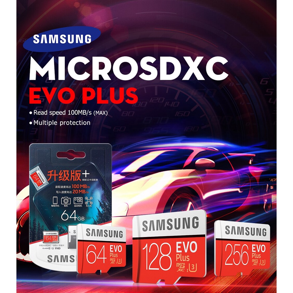 Hot Selling SAMSUNG EVO Micro SD 128GB 32GB 64GB 256GB 512GB U1 U3 ...