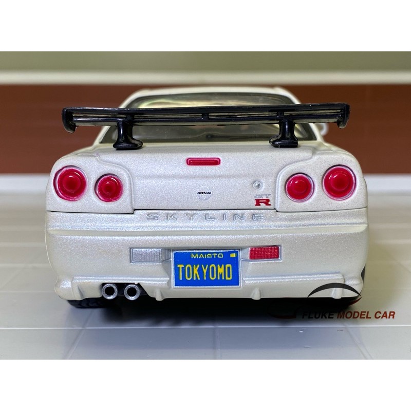 โมเดลรถเหล็ก Nissan GTR R34 124 มีกล่อง โมเดลรถ - flukemodelcar - ThaiPick