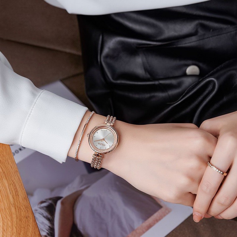 Julius นาฬิกาข้อมือผู้หญิง รุ่น JA-1285 สแตนเลสสตีล สายแพ แบรนด์เกาหลี ...