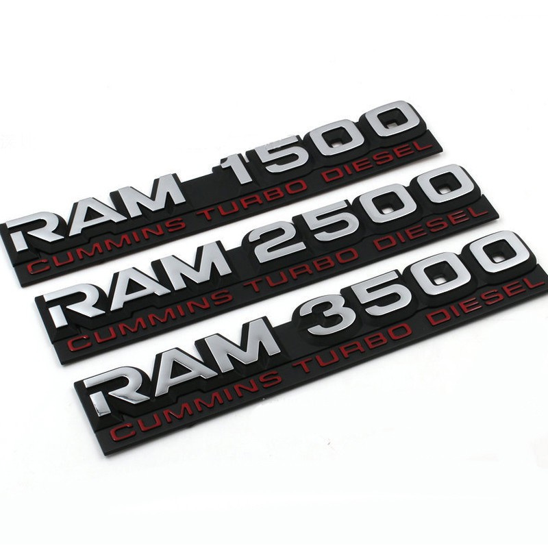 รถ ภายนอกรถChrome ABS Sticker for Dodge RAM 1500 2500 3500 Heavy Duty ...