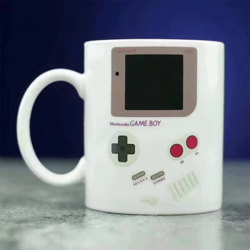 Game Boy Mug OVER 2021 retro Nintendo เครื่องเกมน้ำแก้วแก้วถ้วยกาแฟถ้วย ...