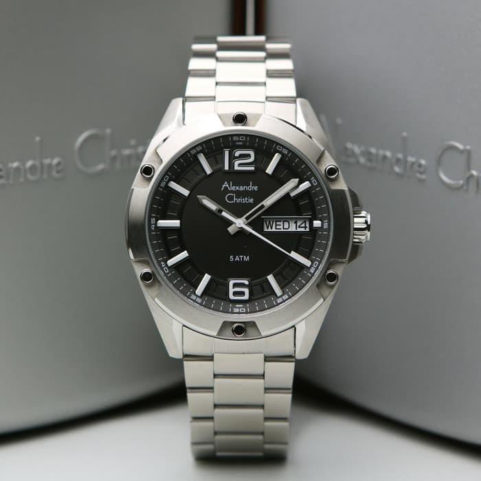 Alexandre Christie Ac 6518 นาฬิกาข้อมืออะนาล็อก สีเงิน สีดํา สําหรับ ...