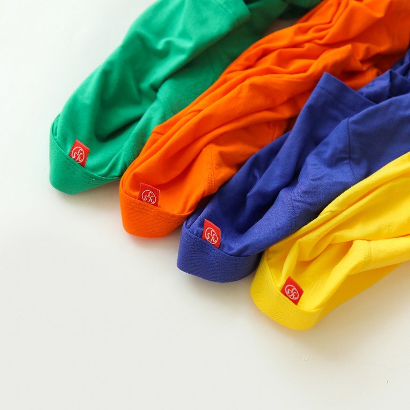 Junhaolong boxer briefs men's seamless loose bright color cotton crotch ...