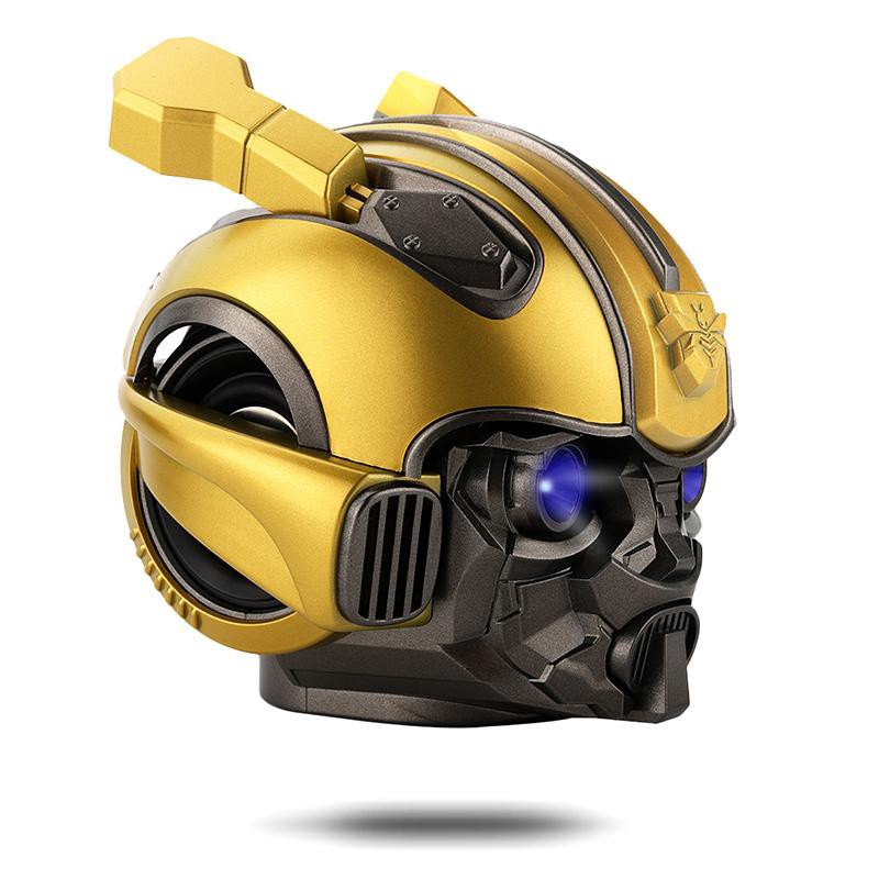 Bumblebee HELMET ลำโพงบลูทูธวิทยุ FM USB MP3 TF สมาร์ทซับวูฟเฟอร์ฟันสี ...