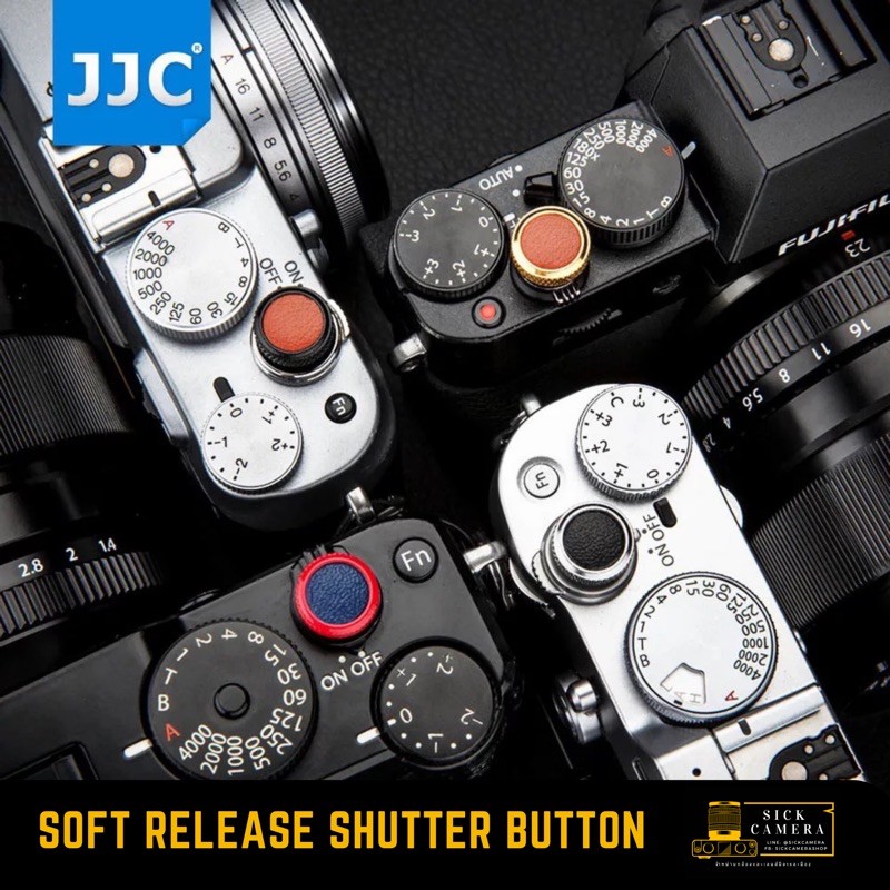 JJC ปุ่มชัตเตอร์ ทำจากทองแดง 100% และ หนังพรีเมี่ยม ️ของแต่งกล้องพร้อมส่ง Soft release shutter ...