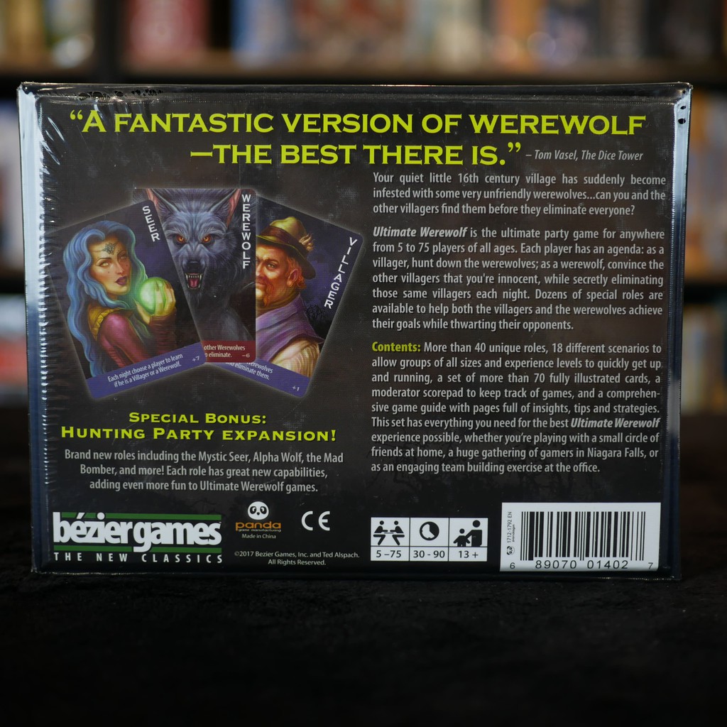 Ultimate Werewolf Deluxe Board Game (ENG) แถมซองใส่การ์ด SP 78 - alisa ...