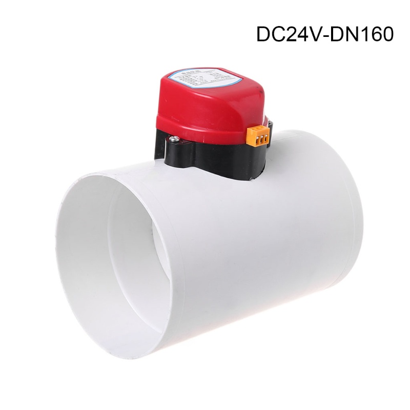 PVC Plastic HVAC Electric Damper Check Valve 75/110/160mm Air Duct ...