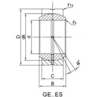 GEG40ES / GEH40ES ( SKF No.) ตลับลูกปืนตาเหลือก GEG 40 ES / GEH 40 ES ...