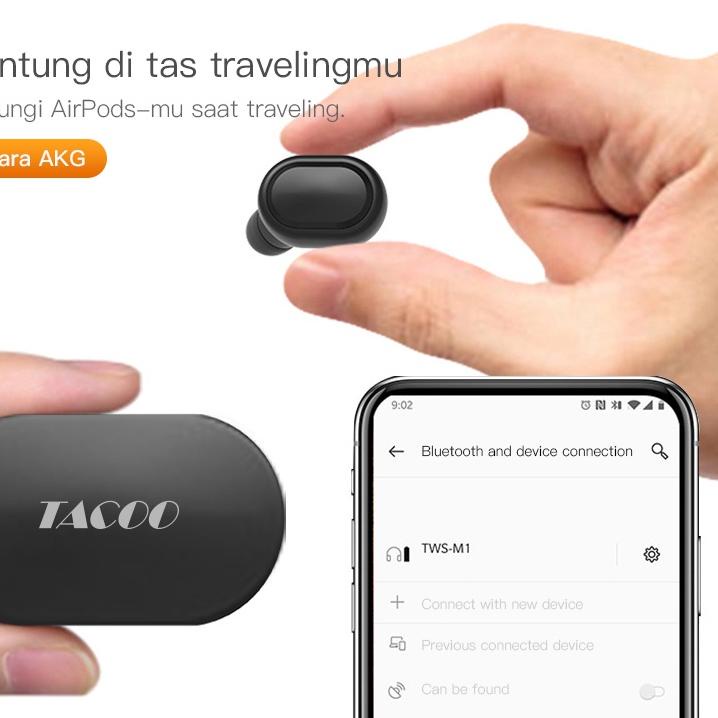 เอาต์พุตล่าสุด... (ใหม่) Tacoo Tws หูฟังบลูทูธไร้สาย 5.1 LED ลดเสียงรบ ...
