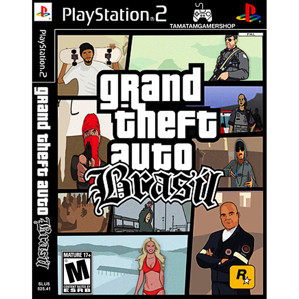 แผ่นเกมส์PS2 [GTA : Brasil] เกมเพล2 แผ่นplay2 Grand Theft Auto ps2 ...