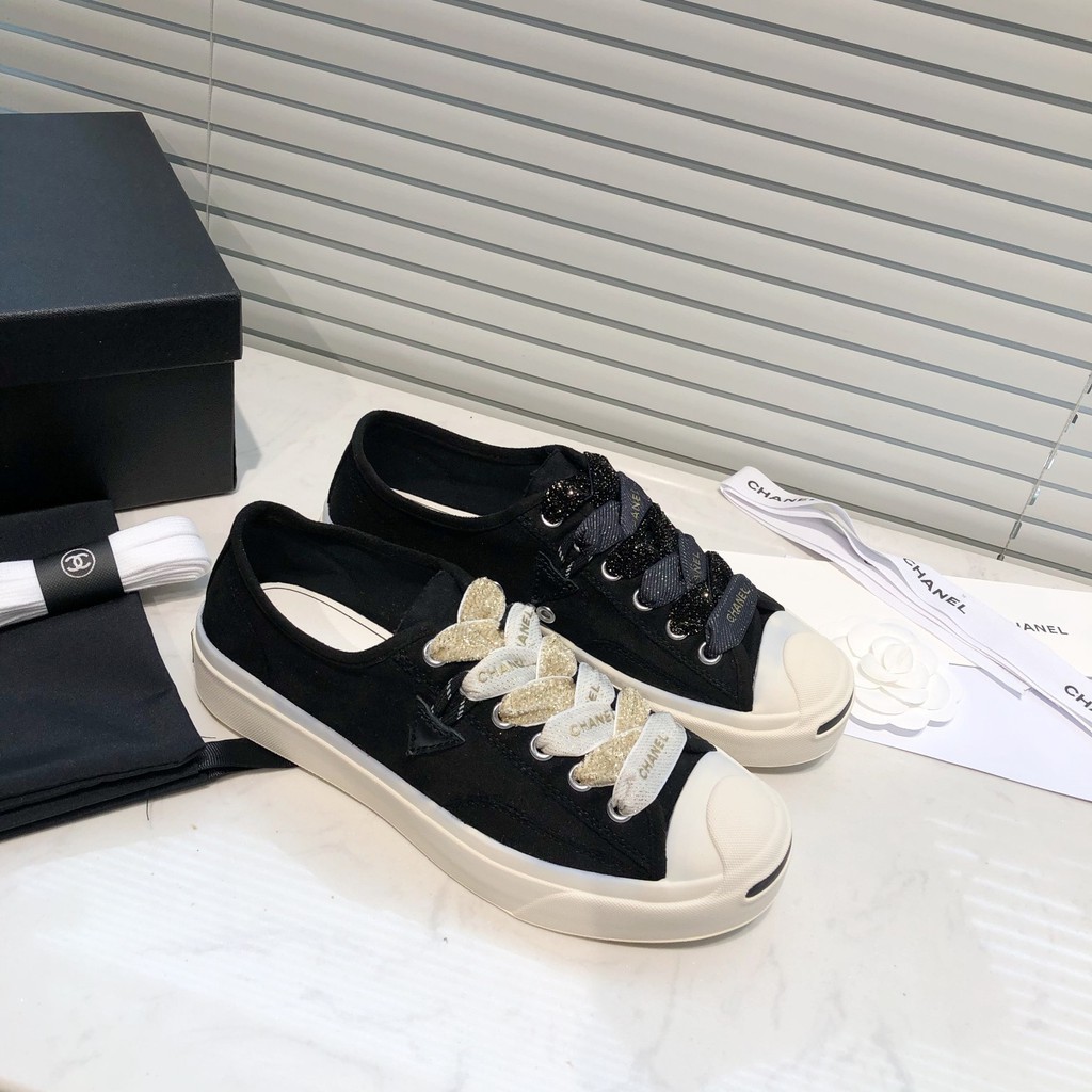 CHANEL X CONVERSE รองเท้าผู้หญิงรุ่น Jack Purcell ซีรีส์คลาสสิกปี 1970 ...