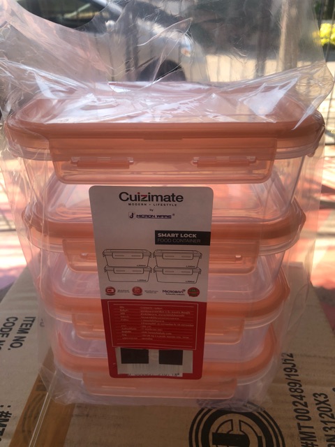 กล่องถนอมอาหารเป็นชุด 4ใบ เข้าไมโครเวฟได้ สีสันสดใส NSKB - ruelent ...