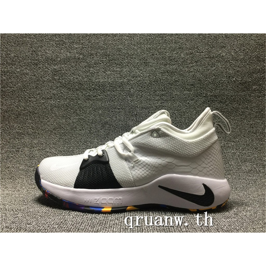 Nike PG 2 NCAA สีฟ้าผ่า รองเท้าบาสเก็ตบอล AJ5164 100 รองเท้าผู้ชาย ...