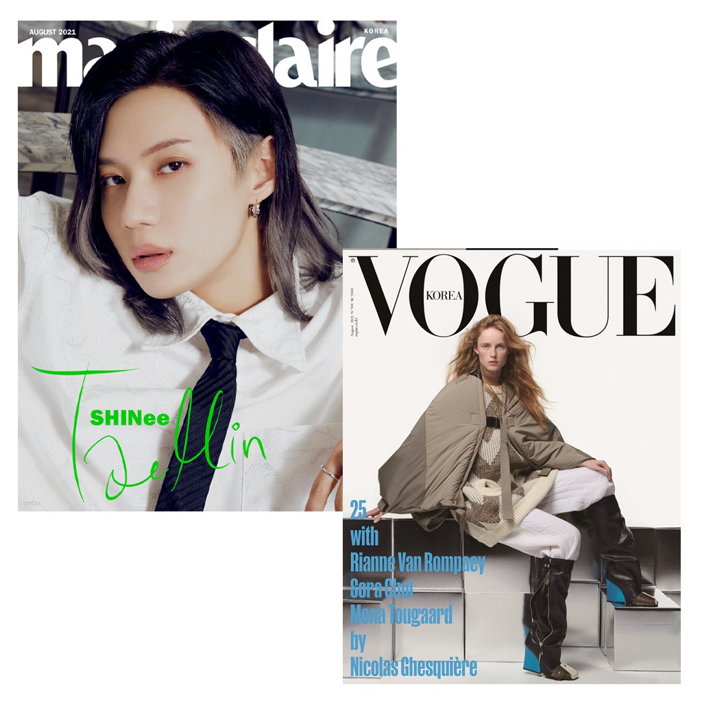 2021 August KOREAN MAGAZINE _ W Korea, 1st LOOK, Allure , Elle, GQ ...