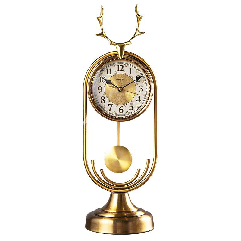 Light Luxury Desk Clock Clock Living Room Display Clock Home Desktop ...