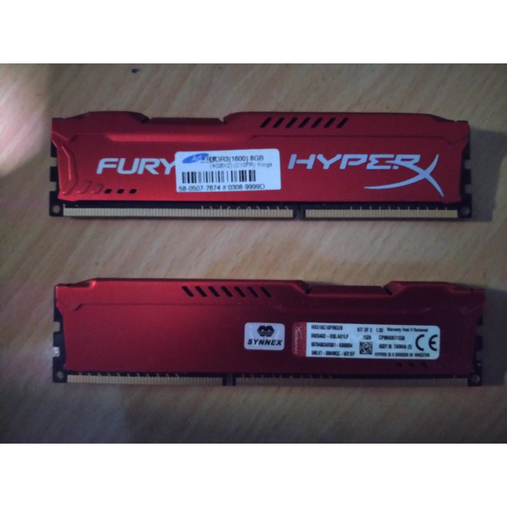 แรม Ram DDR3 4G BUS 1600 Hyper-X FURY (ประกัน LT) - cpu2hand - ThaiPick