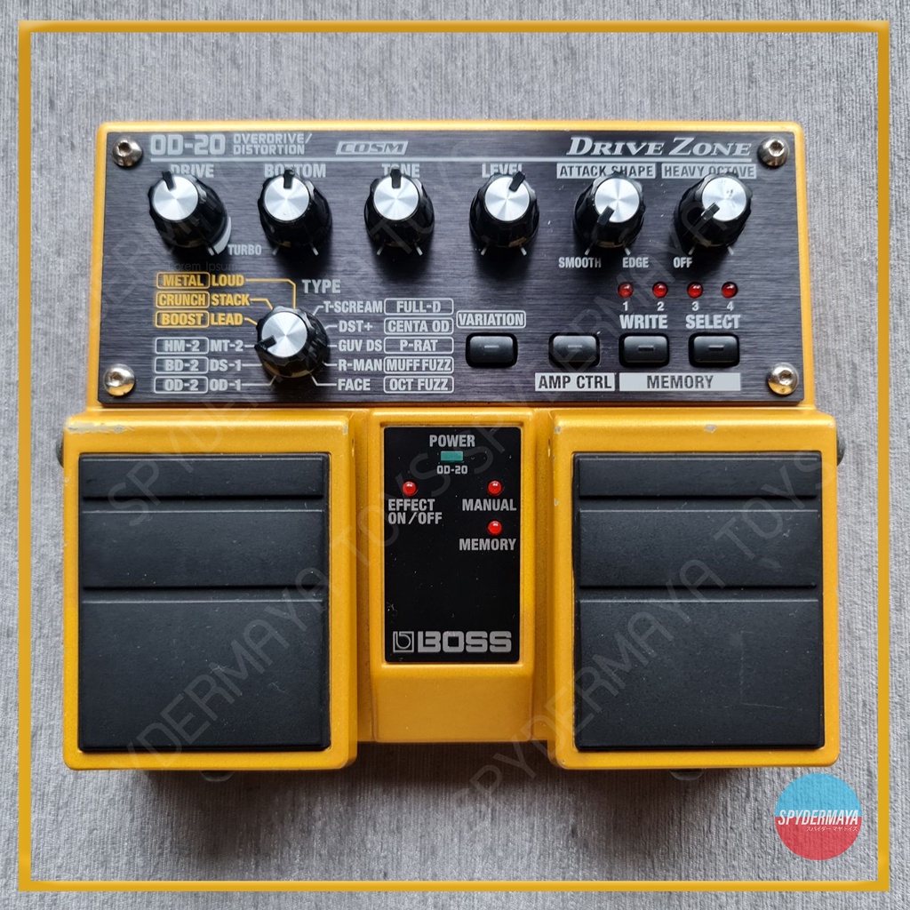 [USED] Effect BOSS OD-20 Drive Zone | Shopee Thailand