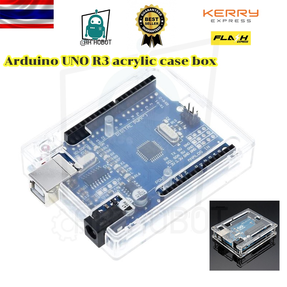 Arduino UNO R3 acrylic case box กล่องพลาสติกแบบใส | Shopee Thailand