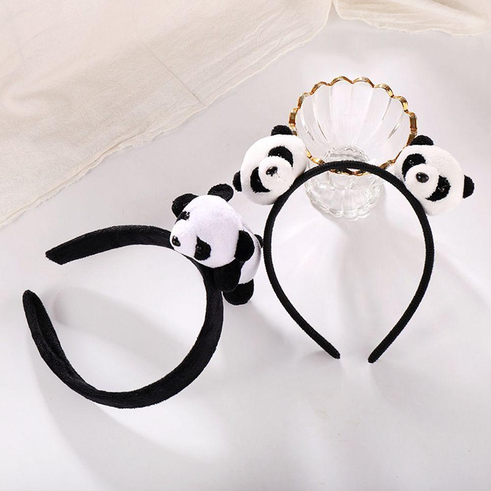 HUBERT Cute Women Hair Accessories Children Panda Scrunchies Korean ...