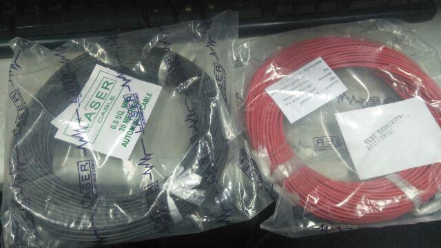 สายไฟรถยนต์ Laser 0.5 SQ.mm ทองแดงแท้ 100% | Shopee Thailand